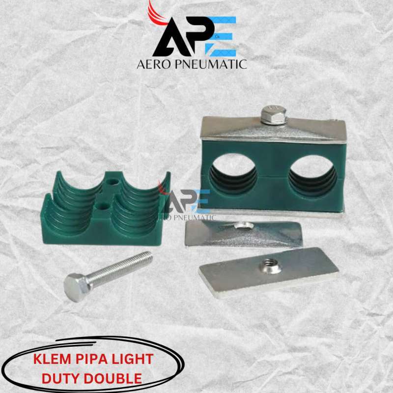 Jual 28mm Klem Pipa Light Duty Double / Klem Pipa Stauff Model Di ...