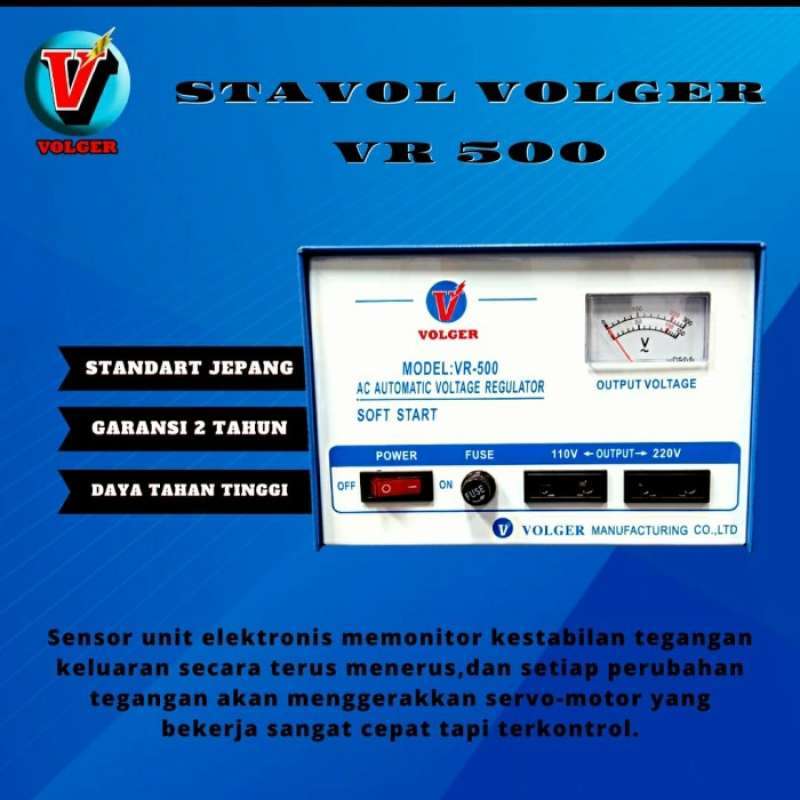 Promo Stabilizer Listrik 500 Watt Volger Stavol 500 Va Diskon 23% Di ...