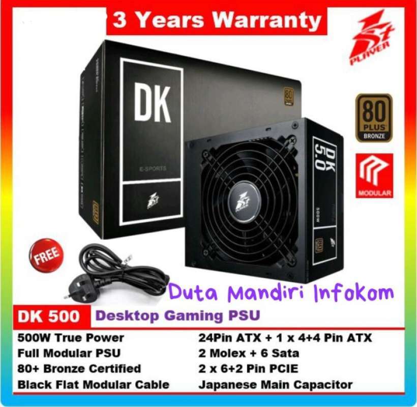 Promo 1stplayer Gaming Psu Dk5.0 500w Full Modular - Ps-500ax(bm) 80 ...