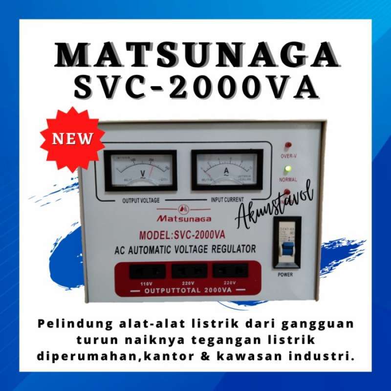 Promo Stavolt New Matsunaga Svc-2000va - Stabilizer Listrik Matsunaga 2000 W Diskon 23% Di ...