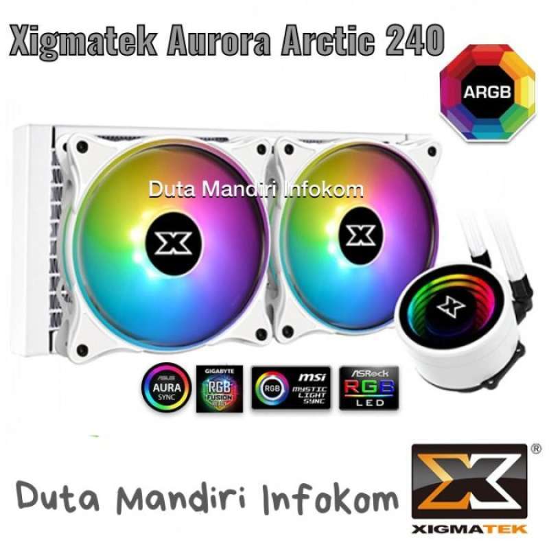 Promo Xigmatek Aurora Arctic 240 Argb Led - Aio Liquid Cpu Cooler ...