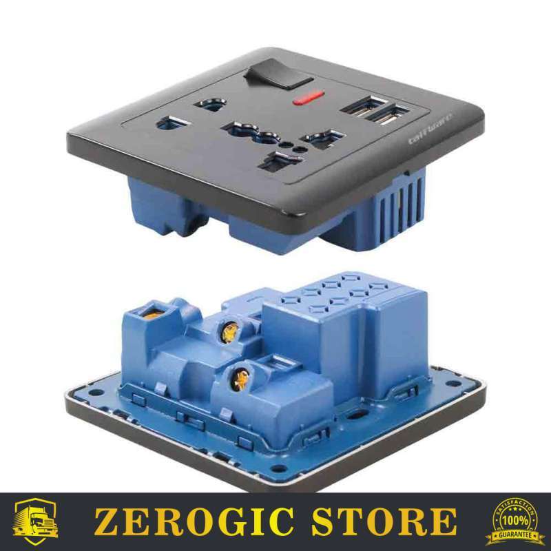 Jual Switch Stopkontak Wall Dinding Universal 5 Hole Socket Listrik ...