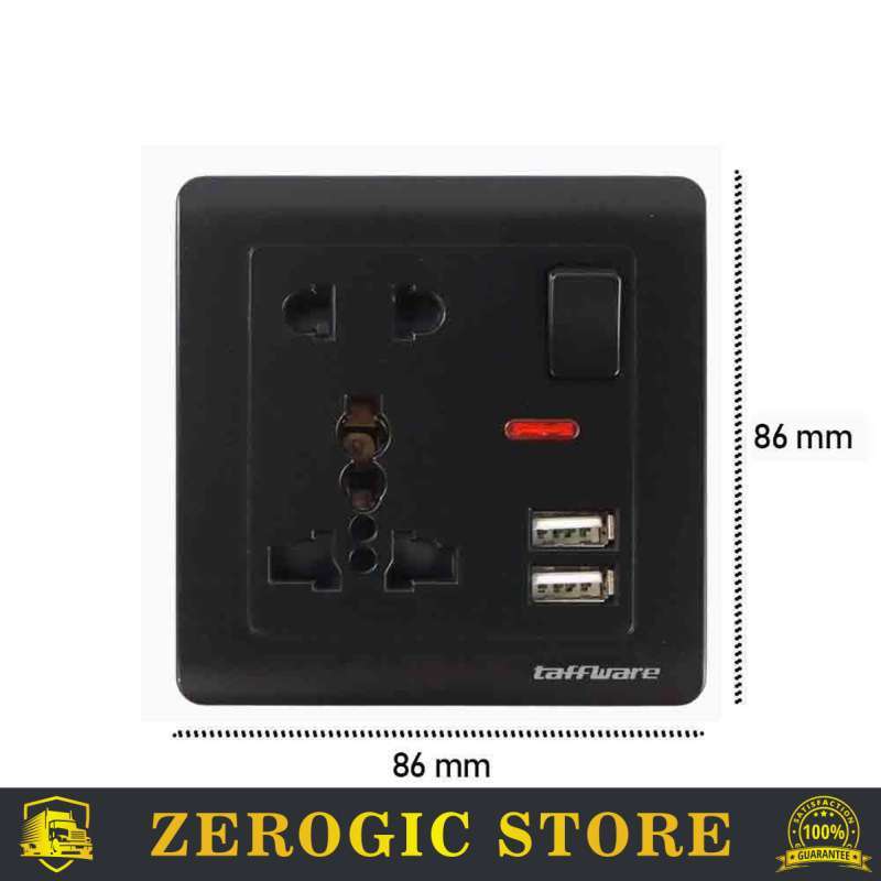 Jual Switch Stopkontak Wall Dinding Universal 5 Hole Socket Listrik ...