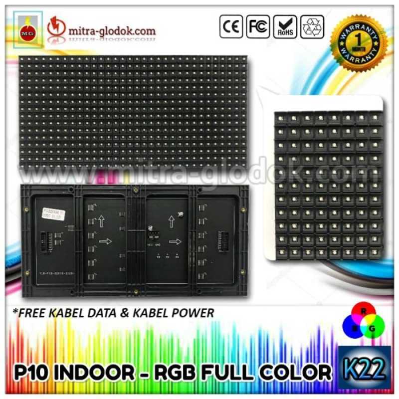 Promo P10 Panel Smd Rgb Modul Panel Indoor Full Color - Running Text ...