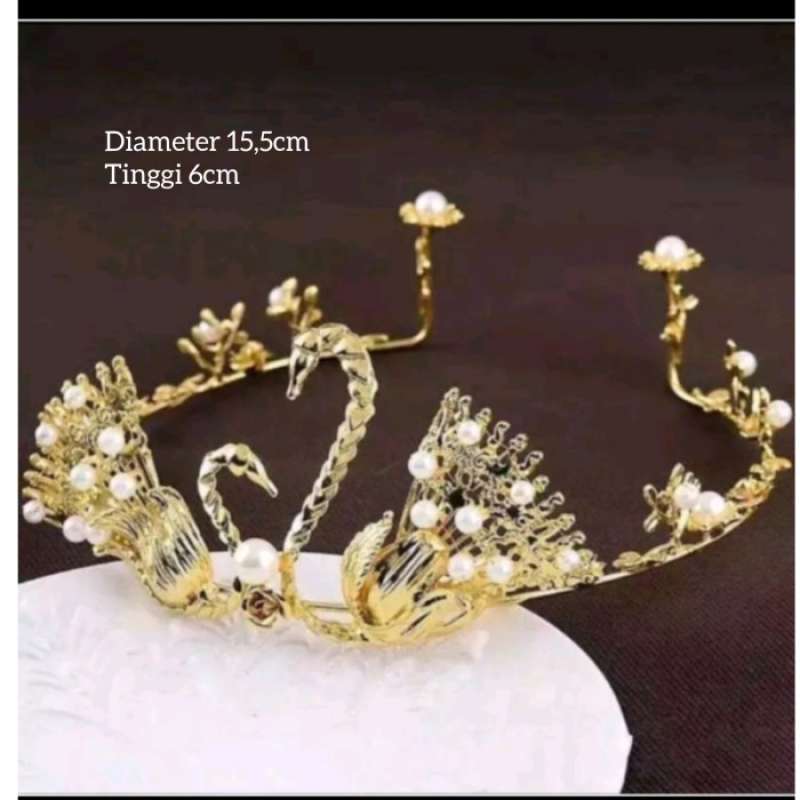 Jual Topper Mahkota, Hiasan Kue Mahkota, Princess Crown, Angsa ...