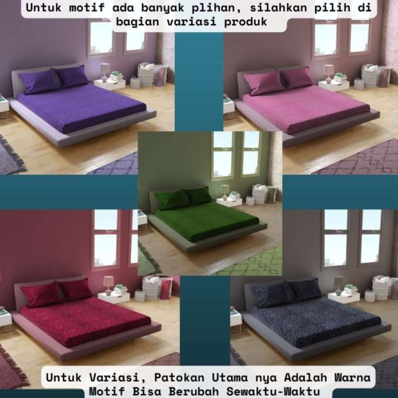 Promo Sprei Set Motif Polos Embos Premium & Elegan Super Lembut Lp ...