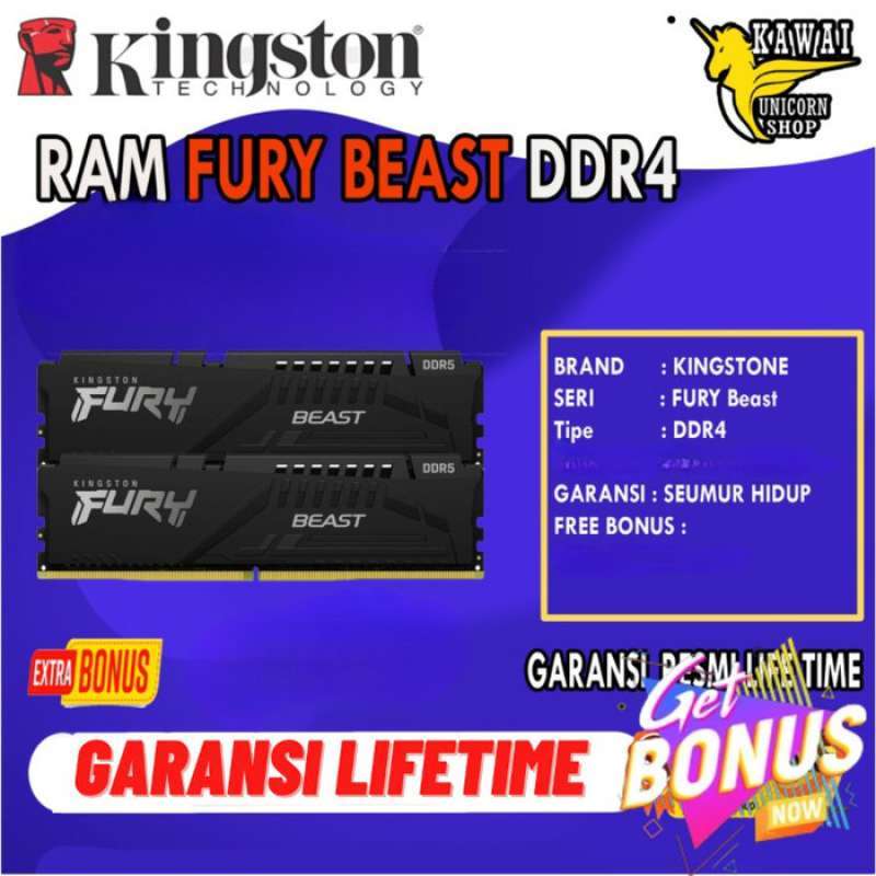 Promo Kingston Memory Ram Fury Kf432c16bb/8 Ddr4 1x8gb Ram Kingston ...