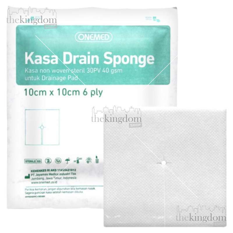 Jual Onemed Kasa Drain Sponge 10cm X 10cm 6ply /2 Non Woven Sterile ...