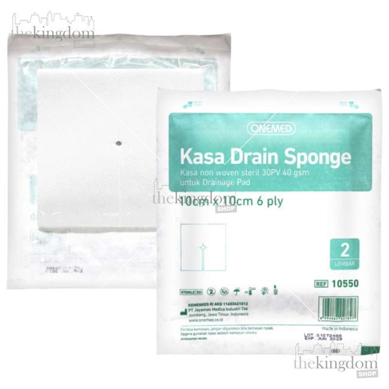 Jual Onemed Kasa Drain Sponge 10cm X 10cm 6ply /2 Non Woven Sterile ...