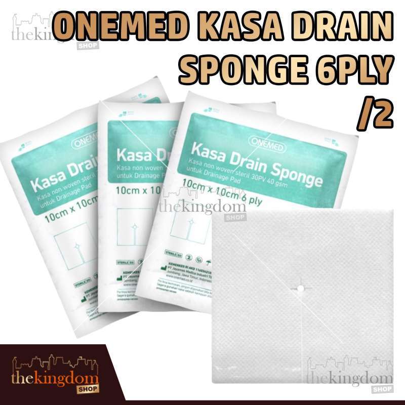 Jual Onemed Kasa Drain Sponge 10cm X 10cm 6ply /2 Non Woven Sterile ...