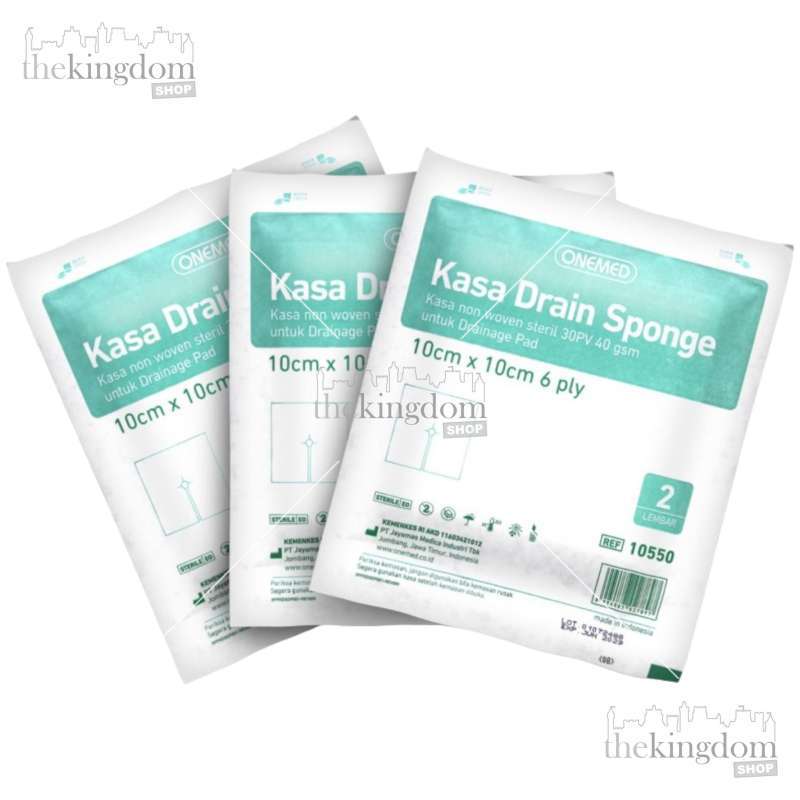 Jual Onemed Kasa Drain Sponge 10cm X 10cm 6ply /2 Non Woven Sterile ...