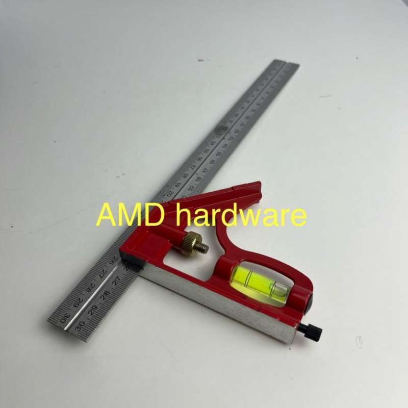 Jual Penggaris Siku Tukang / Combination Try Square Stainless Steel Di Seller Amd-hardware ...