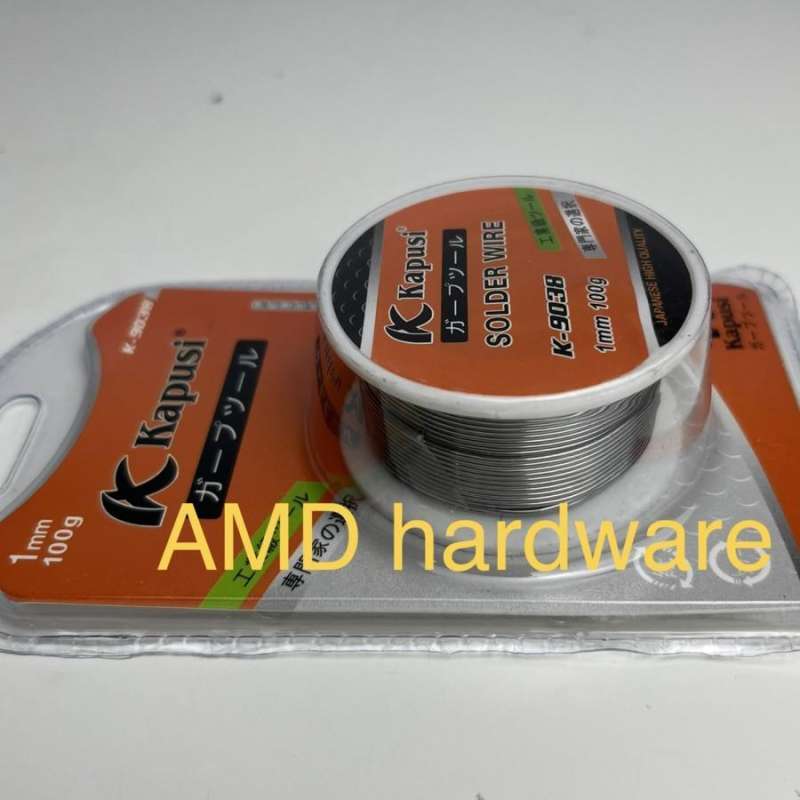 Jual Isi Kawat Timah Solder Wire 1mm 100 Gram Las Besi Logam Kapusi ...