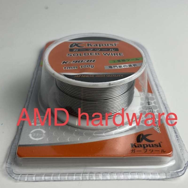 Jual Isi Kawat Timah Solder Wire 1mm 100 Gram Las Besi Logam Kapusi ...