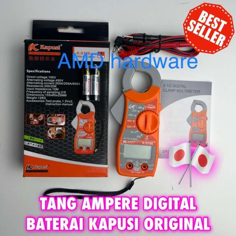 Jual Tang Ampere Digital Clamp Meter 1000 Volt Arus Ohm Multimeter Ac ...