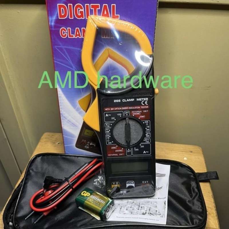 Jual Tang Ampere Digital Clamp Meter 1000 Volt Arus Ohm Multimeter Ac ...