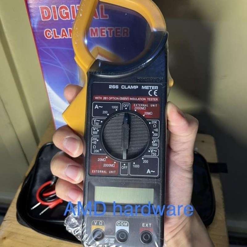 Jual Tang Ampere Digital Clamp Meter 1000 Volt Arus Ohm Multimeter Ac ...