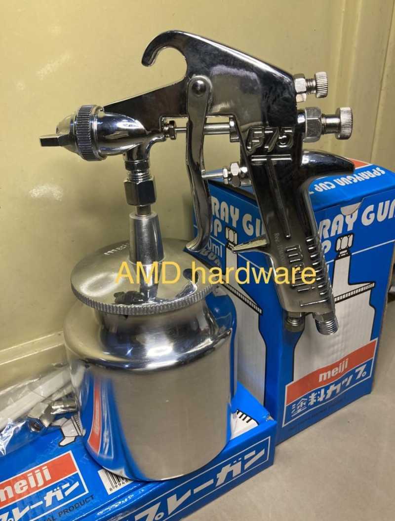 Jual Spray Gun Meiji F75 Tabung Bawah Spet Semprotan Cat Kompresor ...