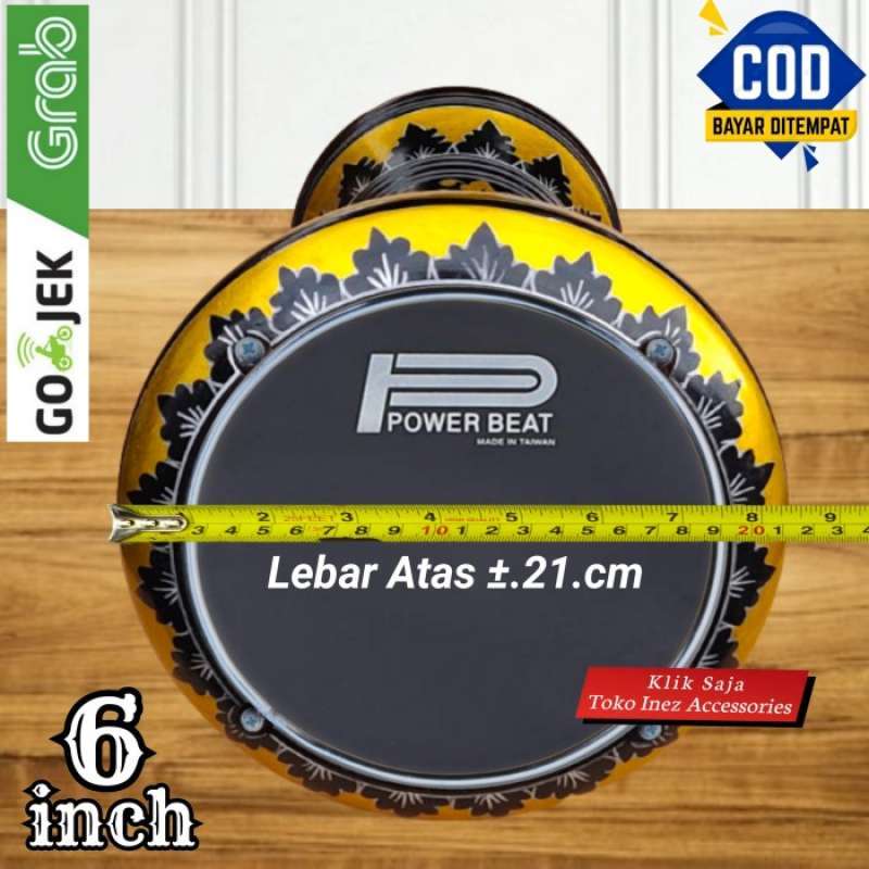 Jual Dumbuk Atau Darbuka Kayu Mini 6 Inch Hitam Gold Power Beat Hitam ...