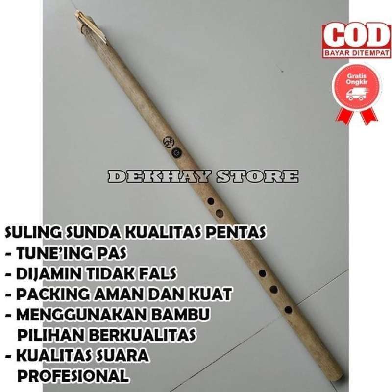 Jual (kualitas Premium Original) Suling Seruling Bambu Sunda Lubang 6 ...
