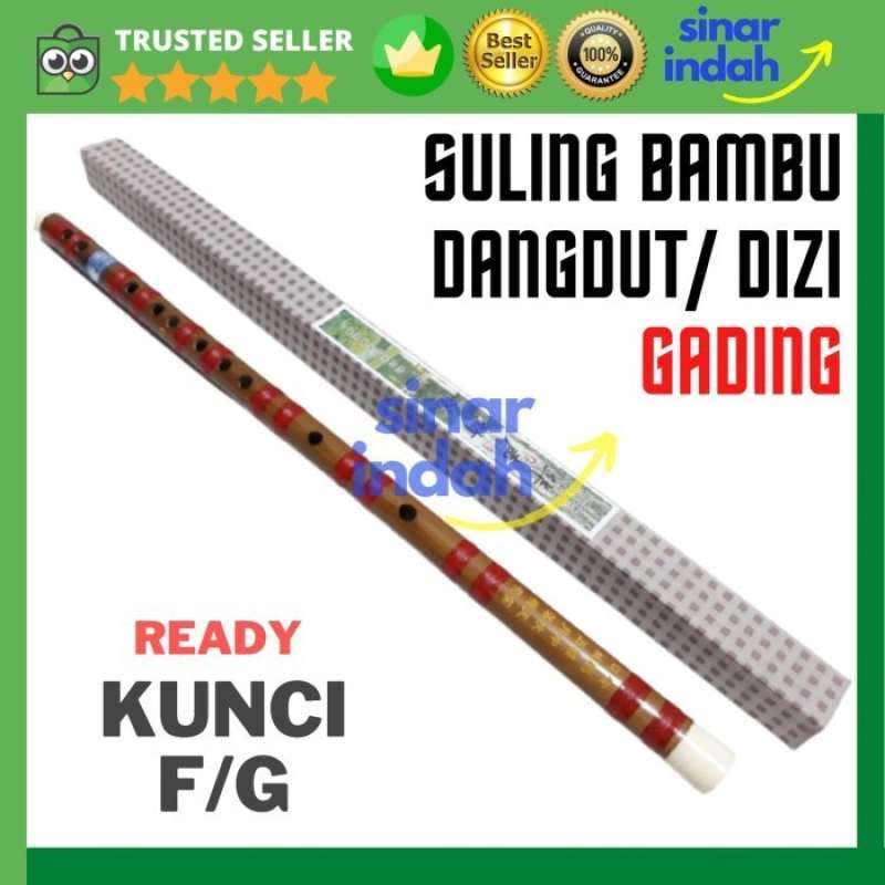 Jual Seruling Bambu Tradisional Cina Suling Chinese Dizi Gading - G Di ...