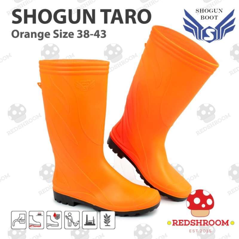 Jual Sepatu Boot Tinggi Shogun Taro Orange - Sepatu Boot Kontruksi ...