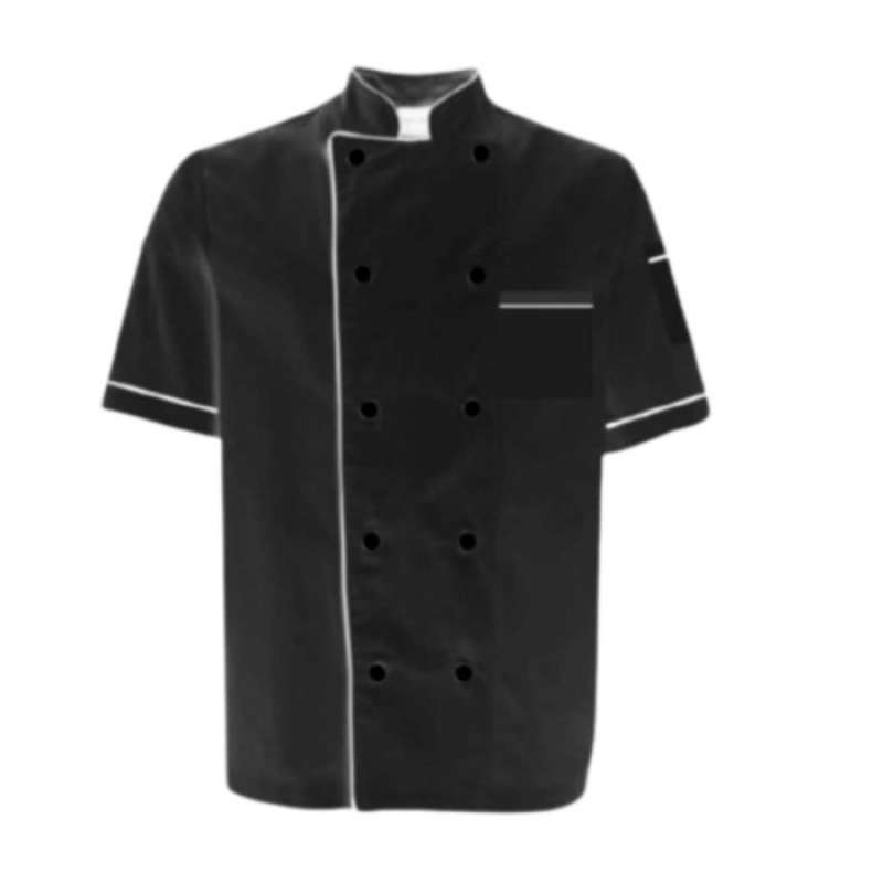 Jual Srm Baju Koki / Chef Work/chef Jacket List Body Fit Unisex - M ...