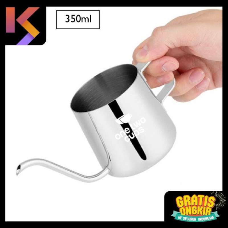 Promo One Two Cups Teko Pitcher Kopi Teh Stainless Steel 350ml Diskon 23% Di Seller Nishimu ...