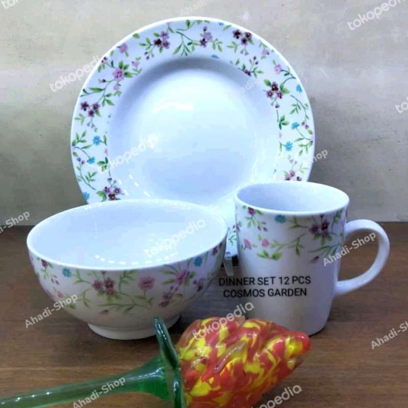 Promo Piring Set Makan Keramik/ Dinner Set Makan/ Piring Makan Keramik ...