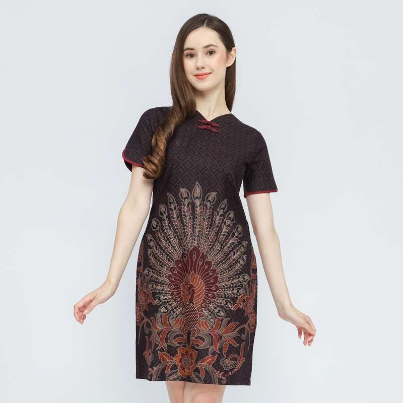 Promo My Aksa Batik Wanita Dress Furing Heera Hoshi - S Diskon 50% Di ...