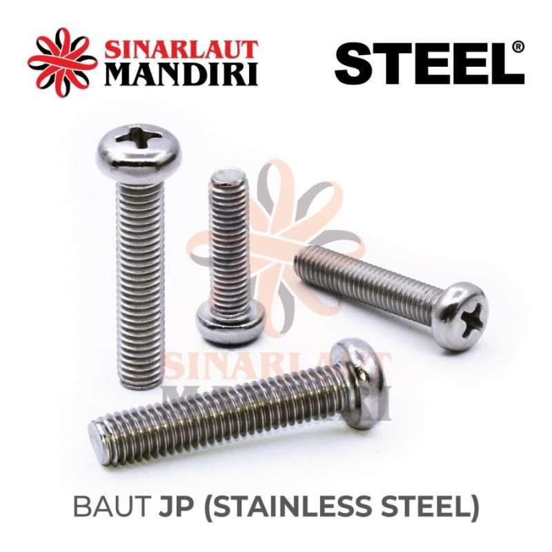 Jual Baut Jp Stainless Steel / Machine Screw Ss M 5 X 15 Di Seller ...
