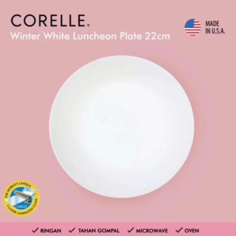 Promo Corelle Winter White Luncheon Plate 22 Cm Original Piring Makan Serbaguna 1 Pcs Diskon 23% ...