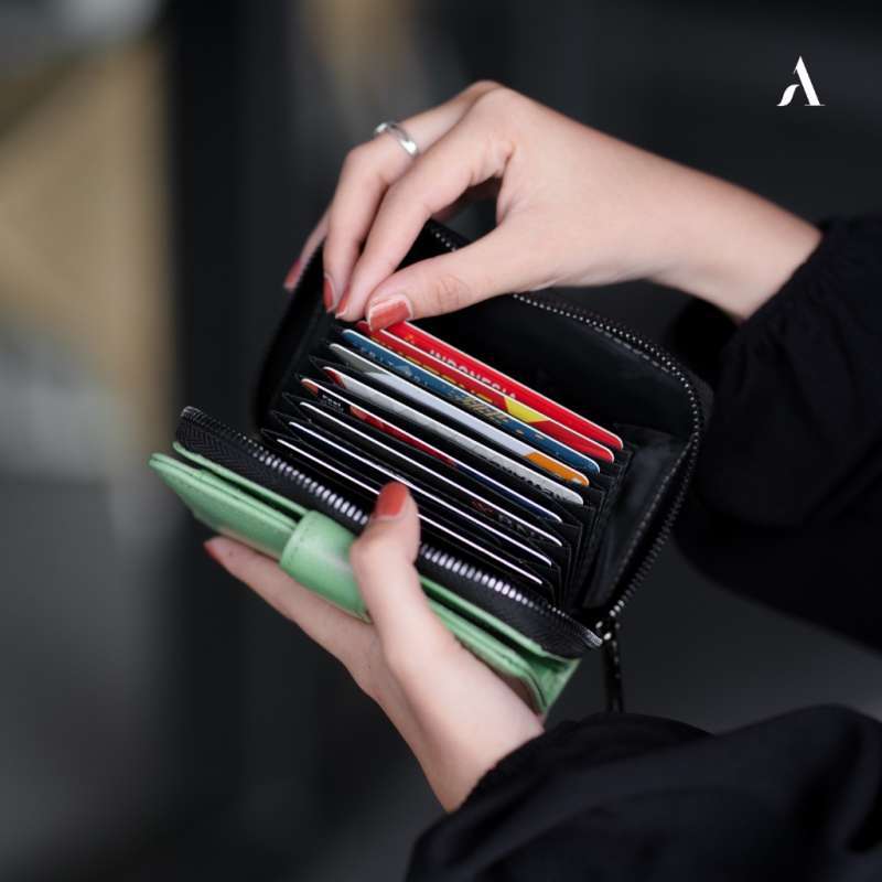 Promo - Hillory Wallet Card Holder Dompet Mini Wanita Kulit Asli ...