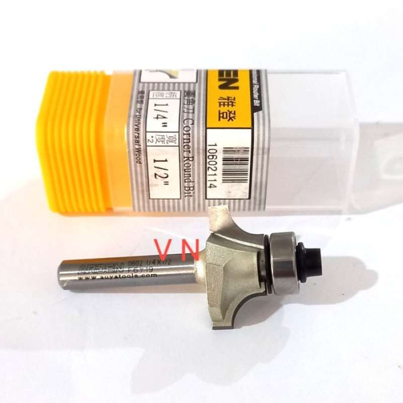 Promo Mata Router/fil Round Over Bit 6 Mm ( 1/4ã—1/2ã—r 6.35mm ) Arden ...