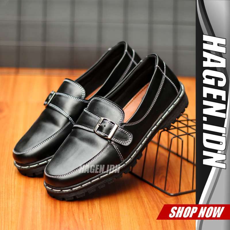 Promo Easy Sepatu Docmart Formal Pria Slip On Casual Pentofel Kerja ...