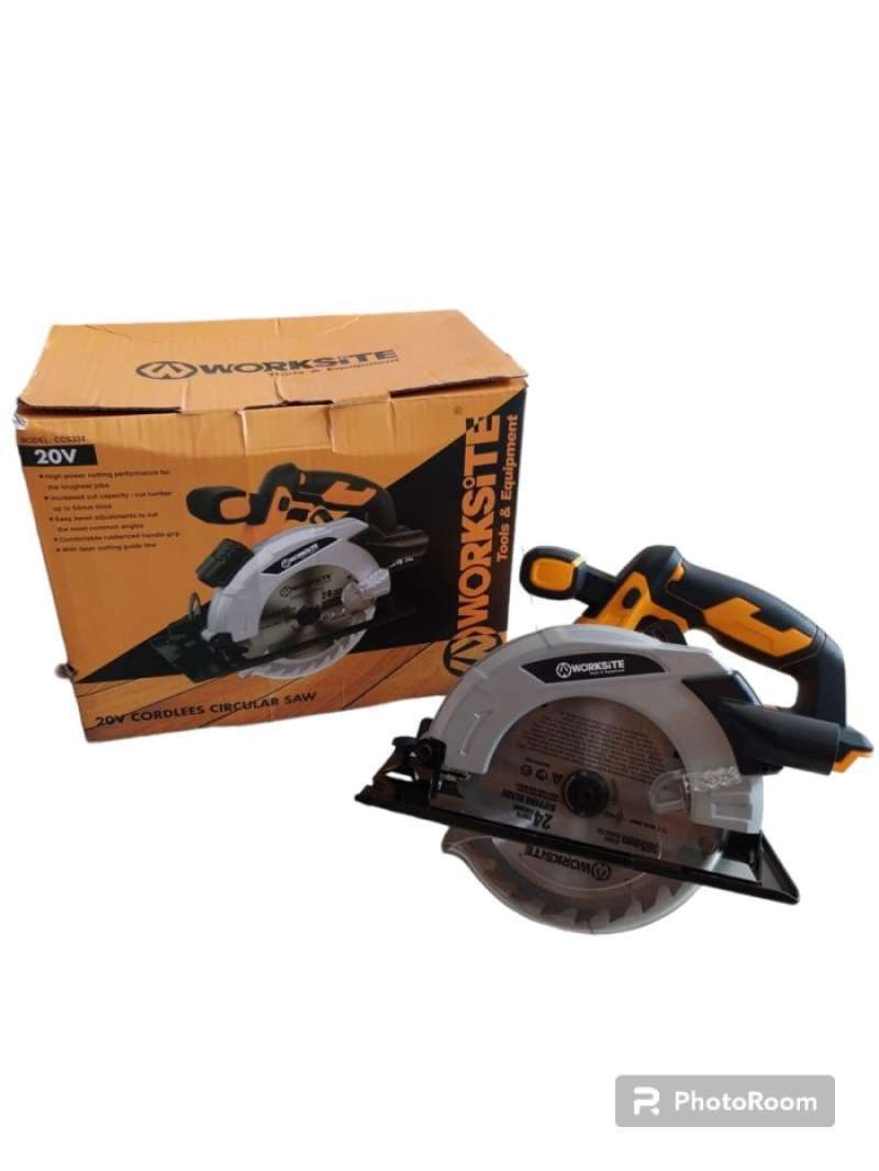 Promo Mesin Circular Saw Cordless 20v Mesin Sirkel 6,5 Worksite Ccs334 ...