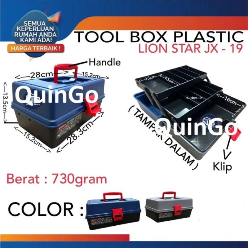 Promo Tool Box Toolbox Lion Star Kotak Perkakas Plastik Penyimpanan Tamiya Diskon 23% Di Seller ...