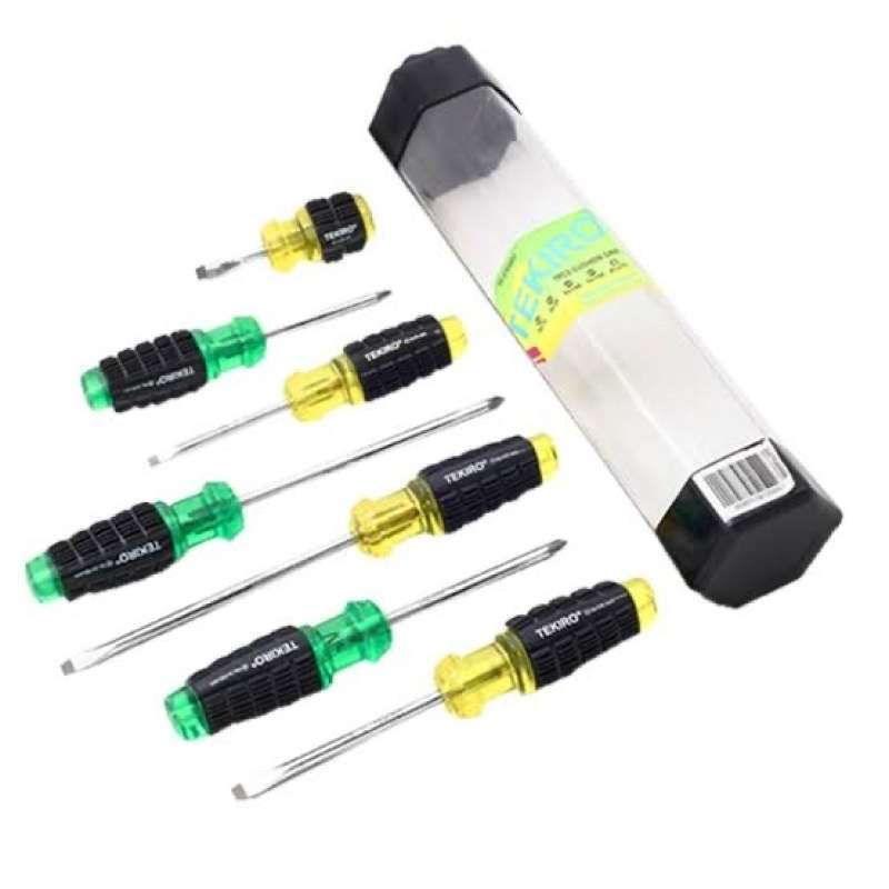 Promo Obeng Gagang Karet Set 7 Pcs Diskon 23% Di Seller Kulee Store ...