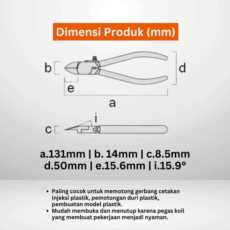 Promo Tang Potong Fujiya 90s-110 Plastic Cutting Nippers Japan Diskon 23% Di Seller Kulee Store ...