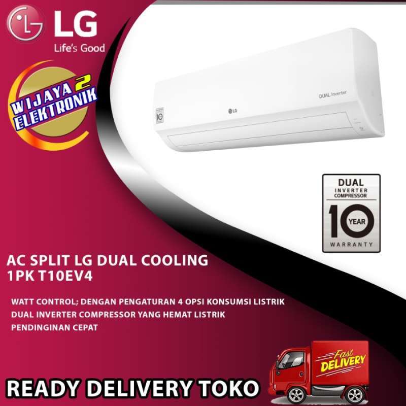 Promo Ac Lg 1 Pk Lg T10ev4 Dual Eco Dual Inverter Watt Control / Ac Murah Diskon 23% Di Seller ...