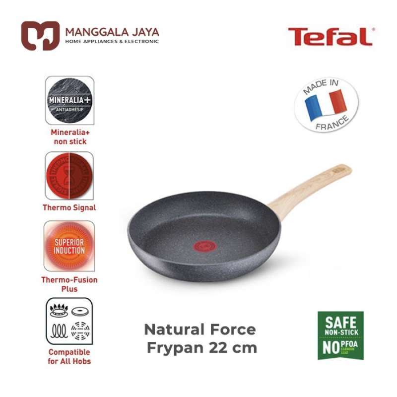 Promo Tefal Natural Force Induction Frypan 22 Cm - Made In France Diskon 23% Di Seller Nishimu ...