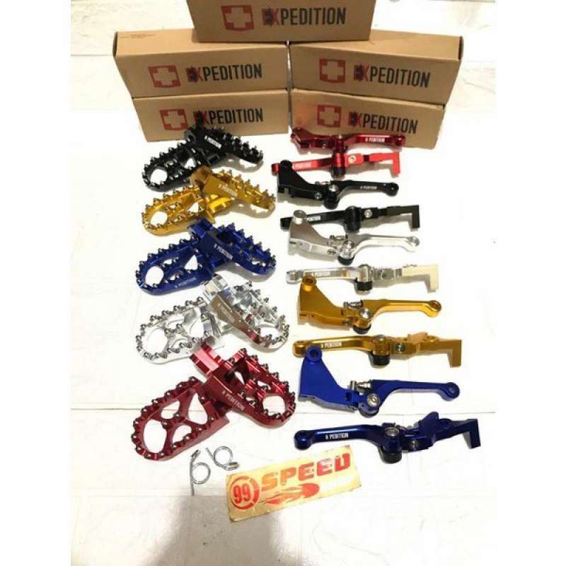 Promo Foot Step Cnc Expedition Plus Handle Lipat Klx,dtracker 150 ,crf ...
