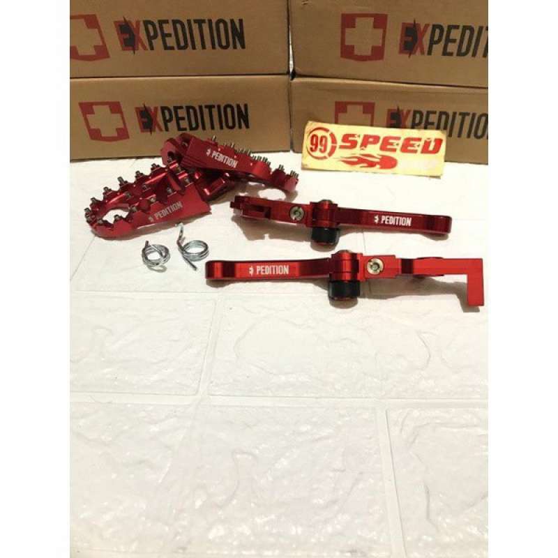 Promo Foot Step Cnc Expedition Plus Handle Lipat Klx,dtracker 150 ,crf ...