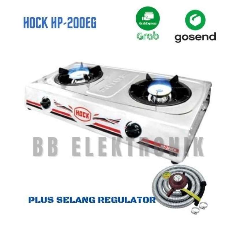 Promo Hock Hp-200eg Kompor Gas Elegant Gold Plus Selang Regulator ...