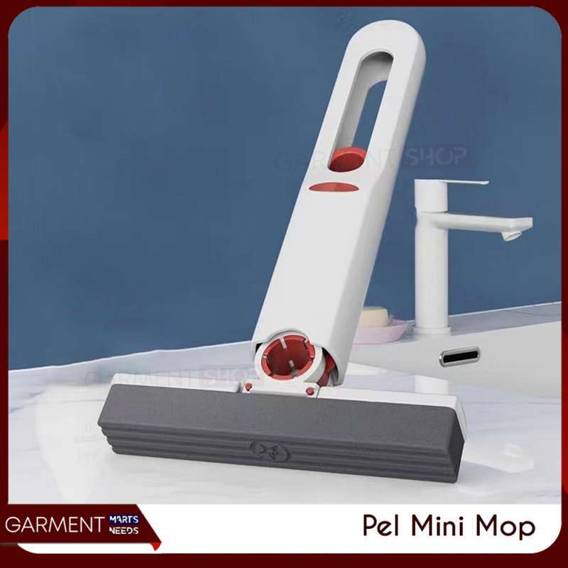 Jual Mini Mop Portable Alat Pel Pembersih Meja Kaca Mobil Bisa Dilipat ...