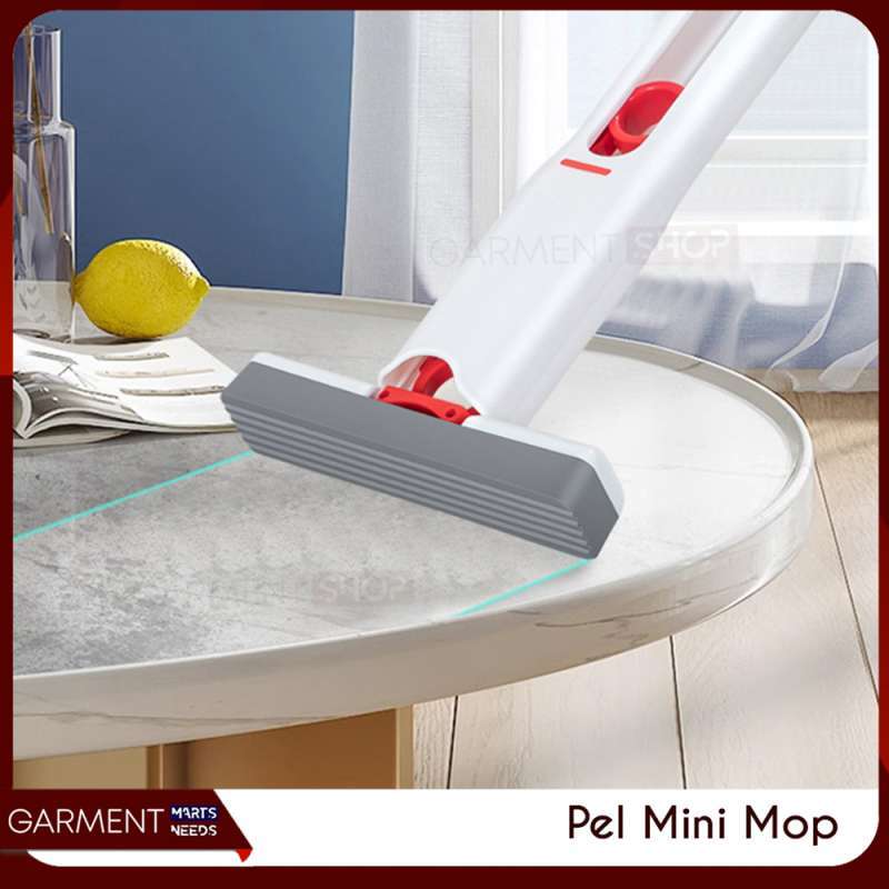 Jual Mini Mop Portable Alat Pel Pembersih Meja Kaca Mobil Bisa Dilipat ...