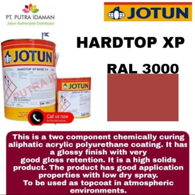 Promo Jotun Cat Hardtop Xp Ral 3000 5 Liter Diskon 23% Di Seller Kulee ...