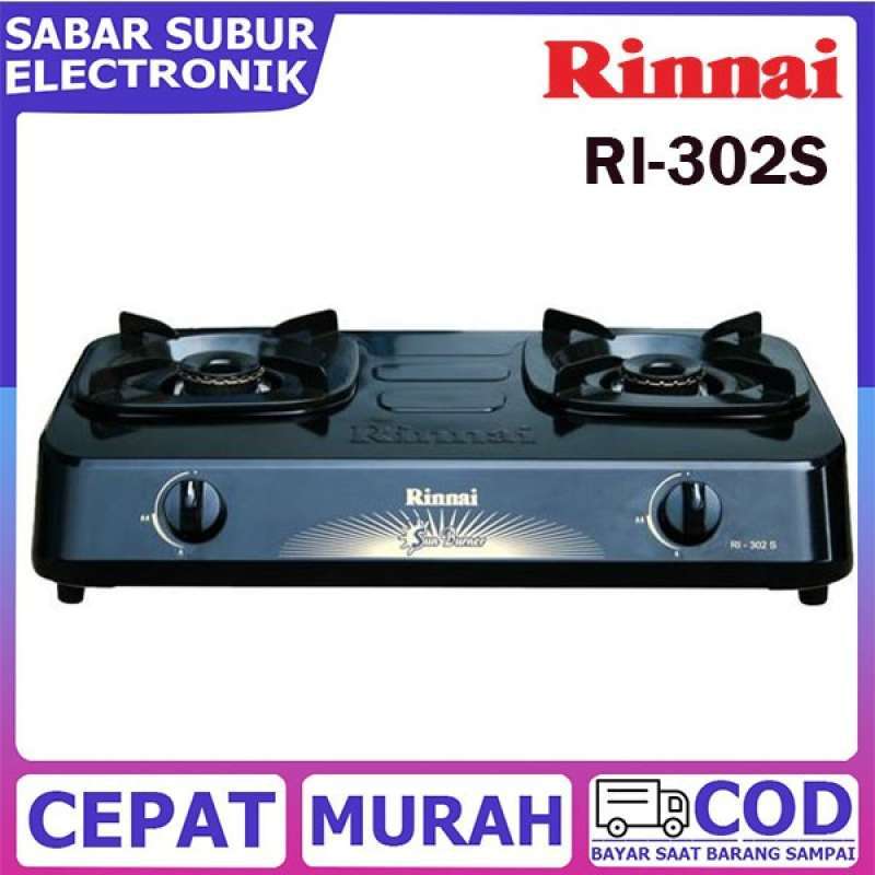 Promo Rinnai Ri-302s Kompor Gas 2 Tungku Sun Burner - Teflon Diskon 23% ...