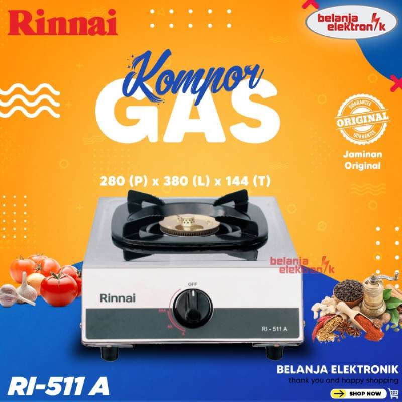 Promo Kompor Gas 1 Tungku Rinnai Ri-511a Diskon 23% Di Seller Nishimu Store - Bangka, Kota ...