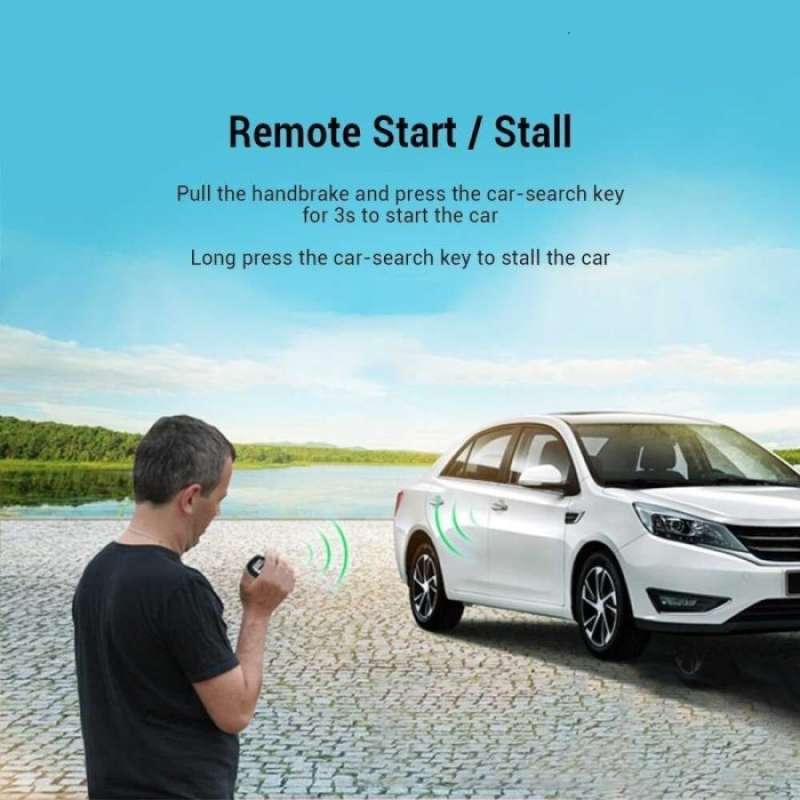 Promo Car Keyless Entry Engine Start Alarm System Push Button Remote ...